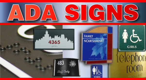 ADA Signs| Braille Signs | Handicapped Signs | Restroom Signs