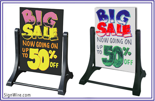 Portable Sidewalk Signs | Custom Curb Signs | Sandwich Board Signs